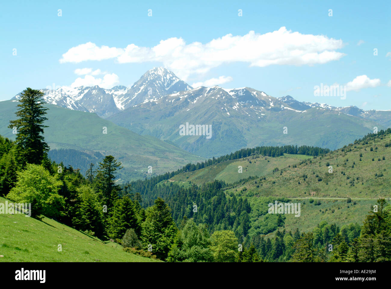 The Col d Aspin Stock Photo - Alamy