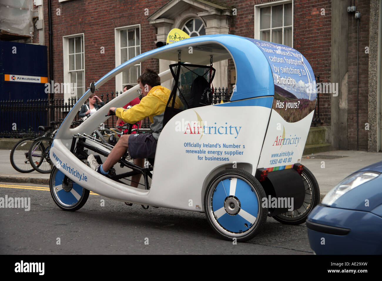 The Eco Cab Dublin Stock Photo - Alamy
