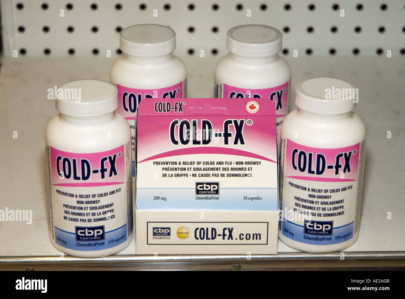 Cold FX over the counter cold prevention medicine Stock Photo - Alamy