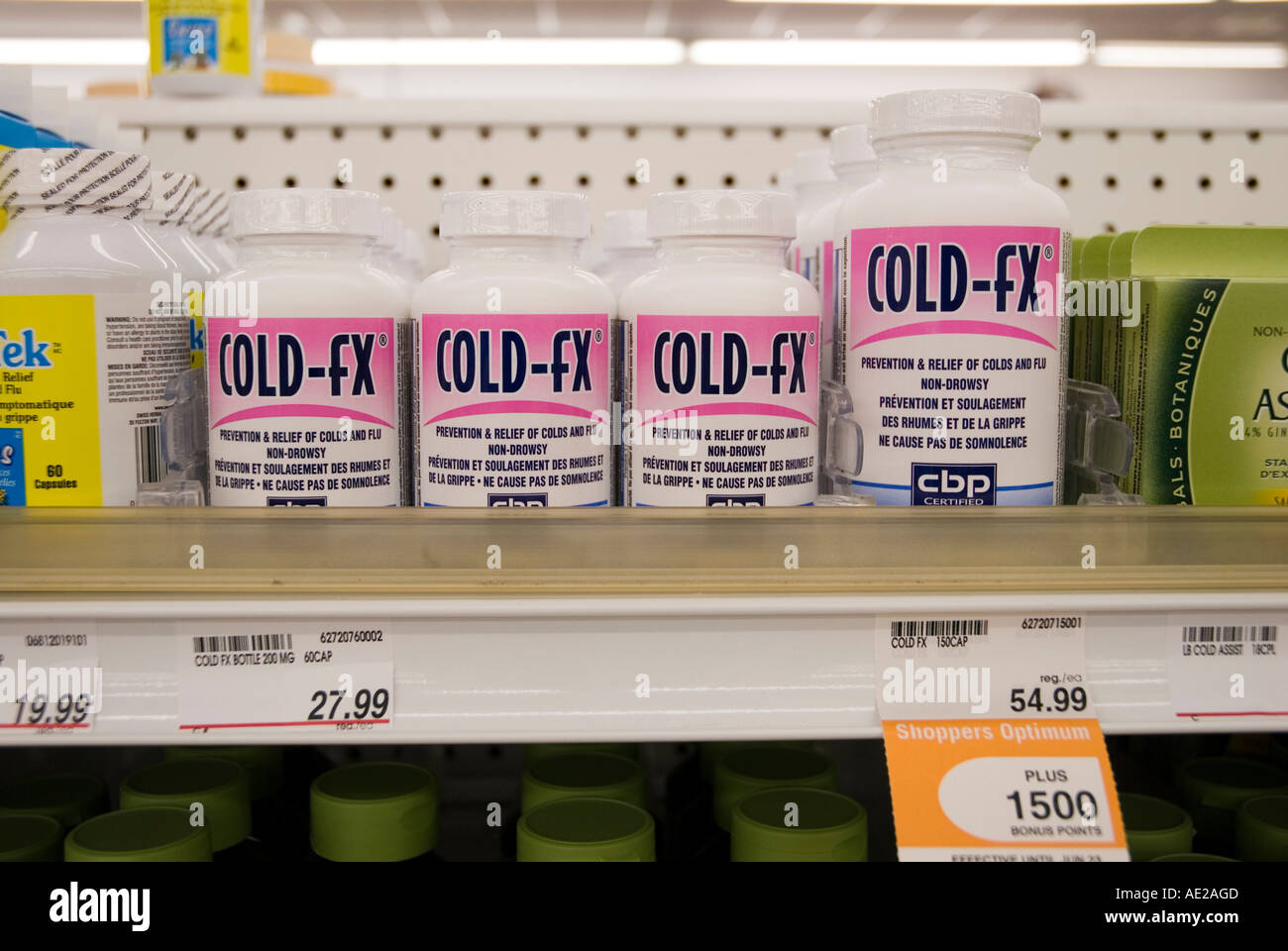 Cold FX over the counter cold prevention medicine Stock Photo - Alamy