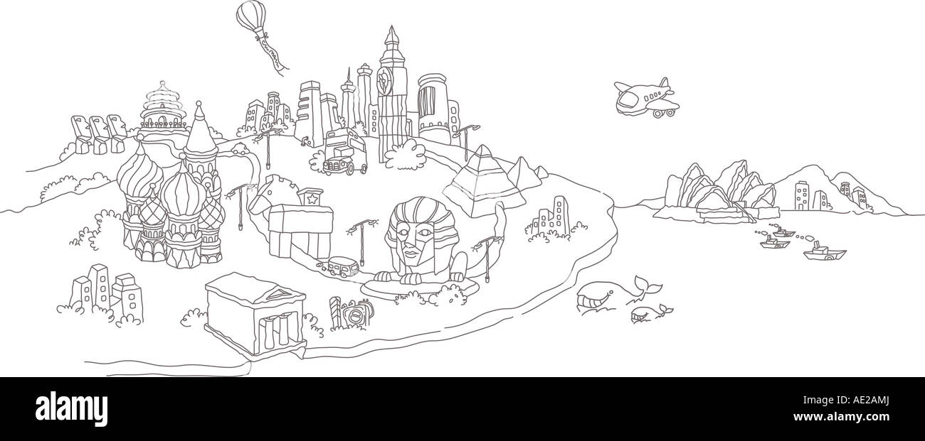 Exterior view world famous Cut Out Stock Images & Pictures - Alamy