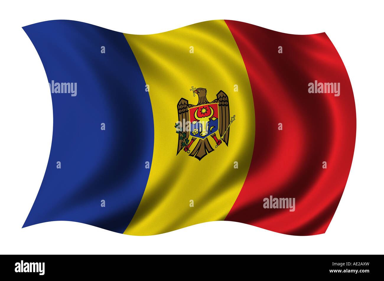 Flag of Moldova Stock Photo - Alamy