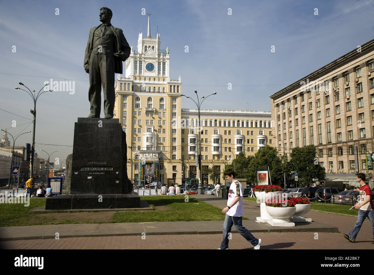 Russian poet Vladimir Vladimirovich Mayakovsky memorial 1893 to 1930 ...