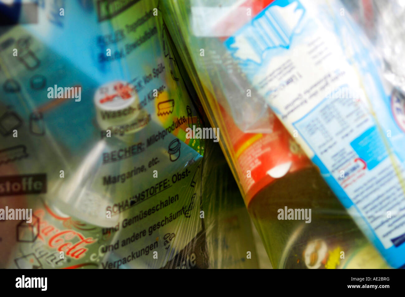 rubbish yellow bags recycling environment waste refuse german germany ...