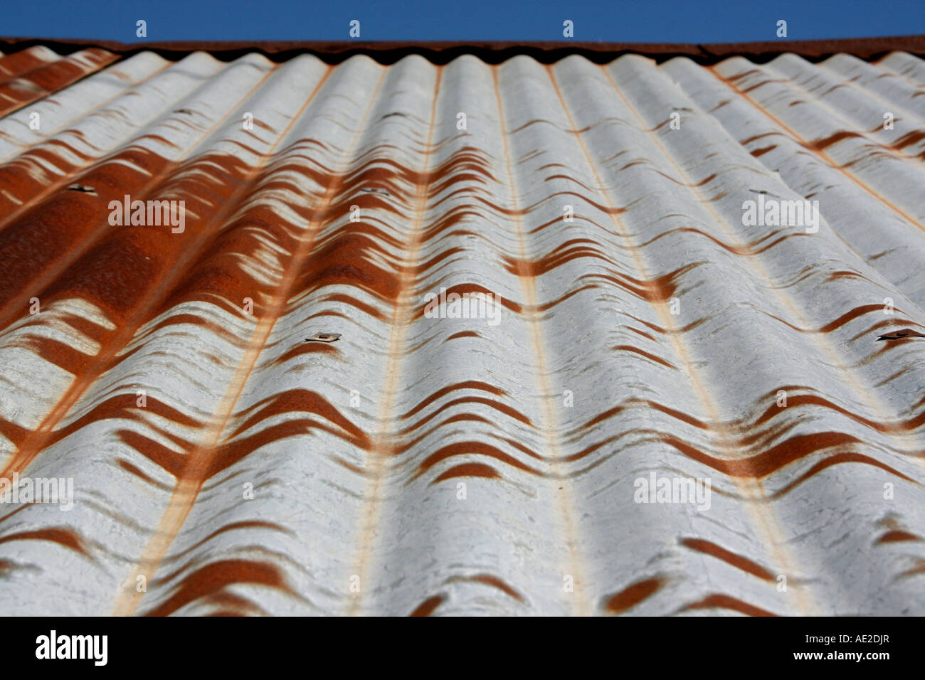 Rusted corrugated metal roof Stock Photo - Alamy