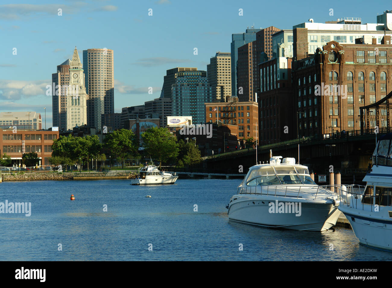 AJD59013, Boston, MA, Massachusetts, Downtown, skyline, Fort Point ...