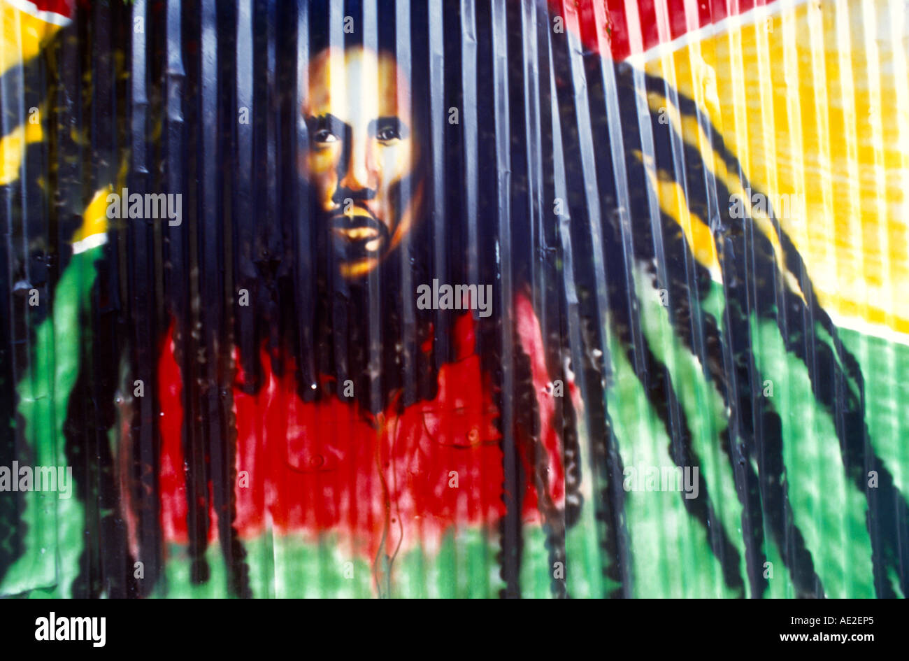 Scarborough Tobago Mural Stock Photo - Alamy