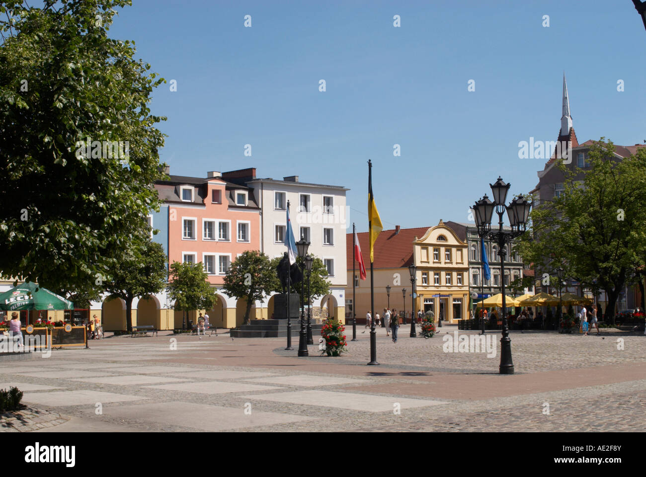 The town square in Wejherowo Poland Stock Photo - Alamy