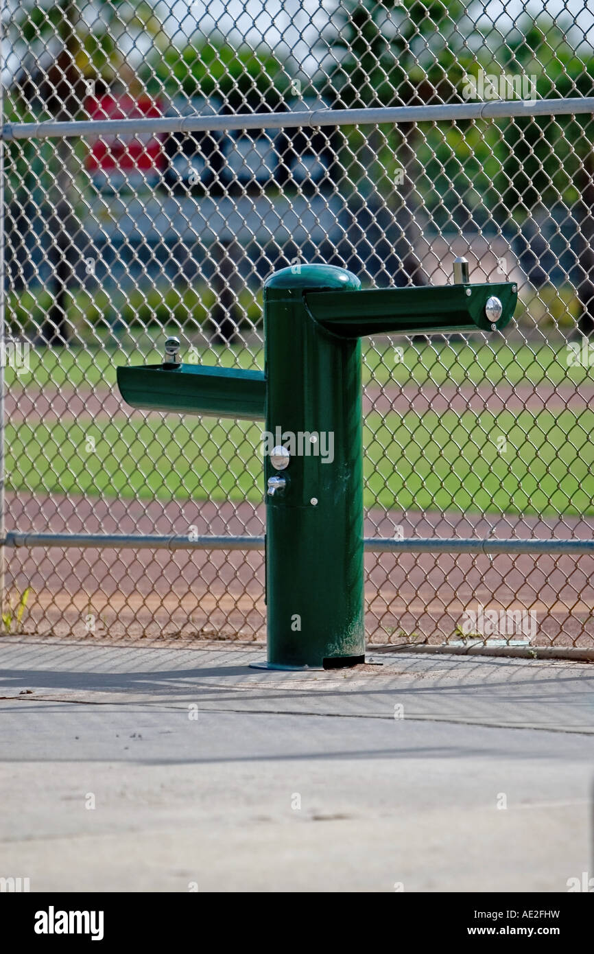 Custom Modern Water Drinking Fountain at Baseball Field Stock Photo - Alamy