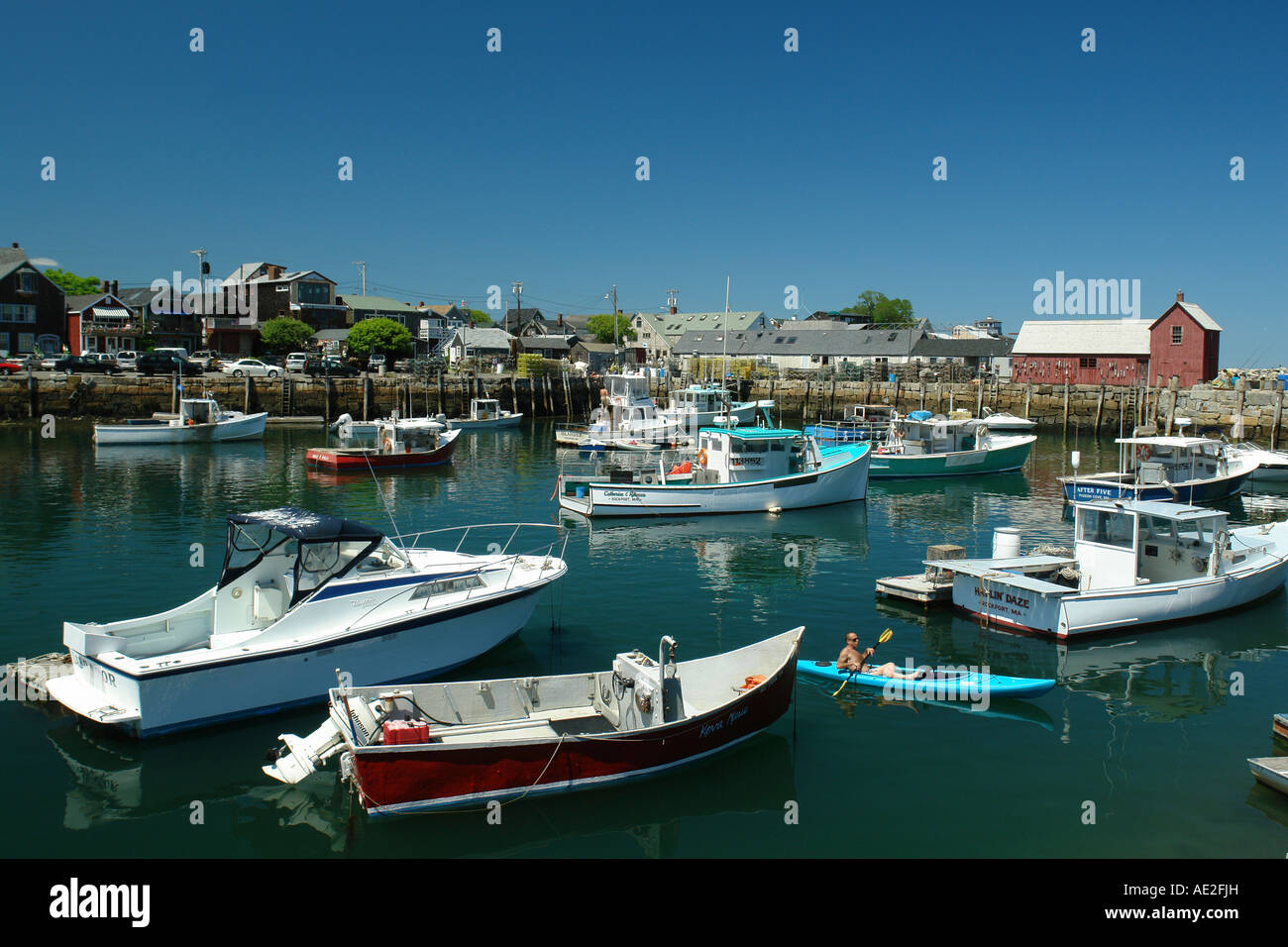 AJD59173, Rockport, MA, Massachusetts, Cape Ann, harbor Stock Photo - Alamy