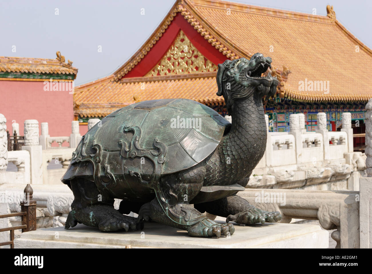 tortoise statue Forbidden City Beijing China Stock Photo - Alamy