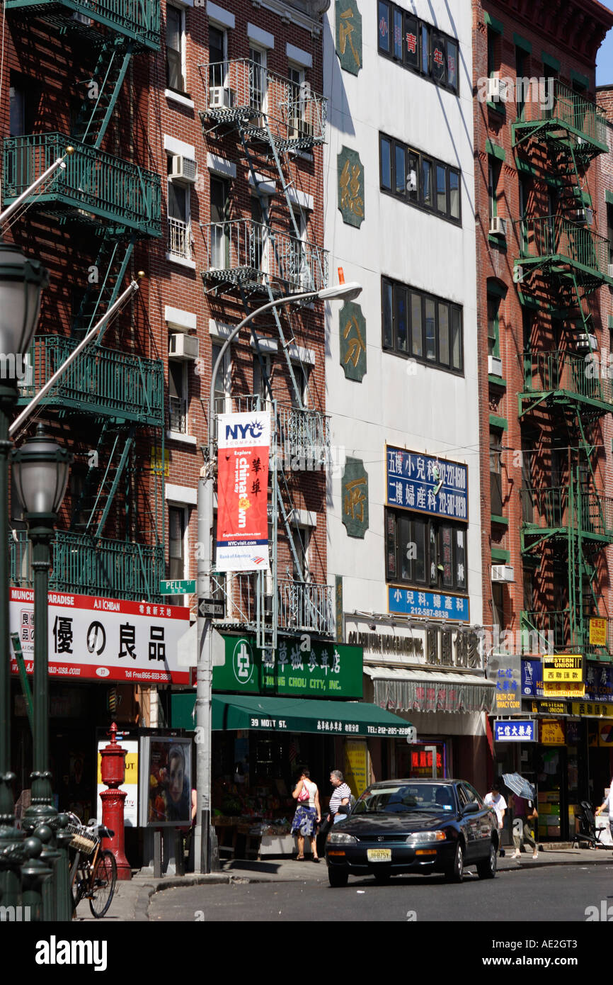 Mott Street Chinatown Manhattan New York City USA Stock Photo - Alamy
