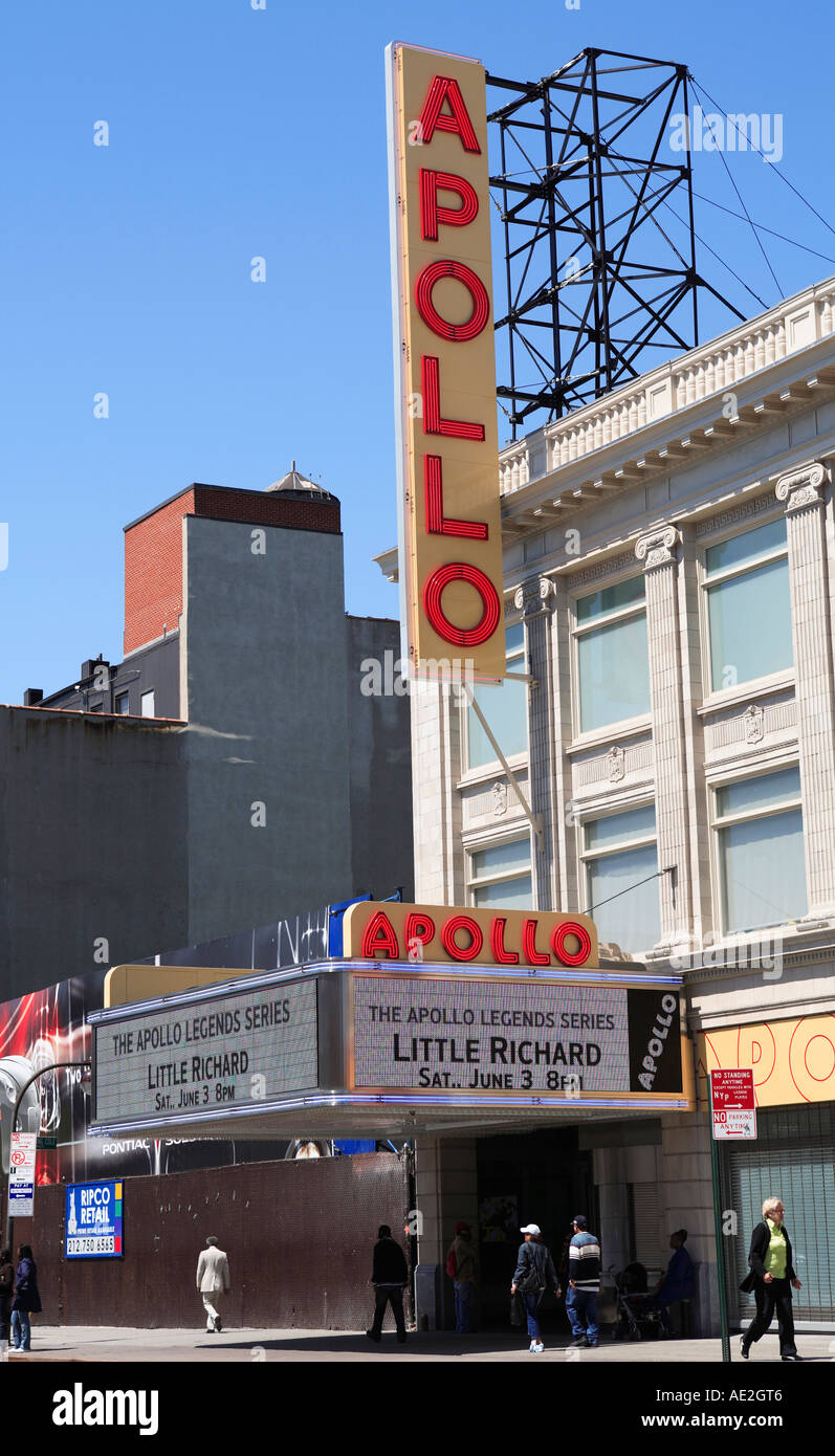 The Renovated Apollo Theater with Little Richard on Marquee 125th ...