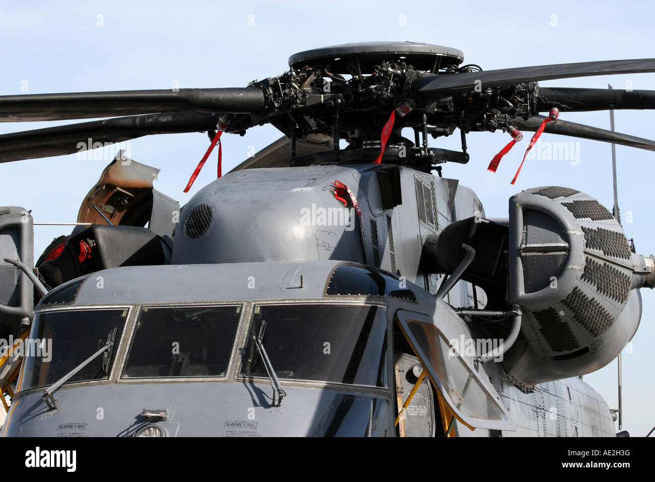 Rotor and Cockpit area of a United States Military Sikorsky MH-53 ...