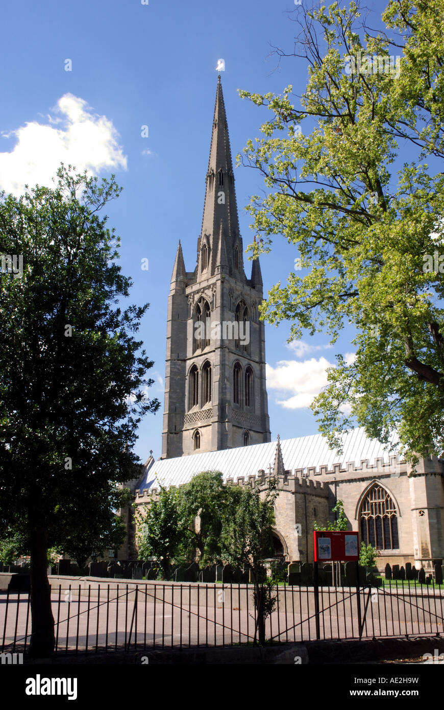 St. Wulfram`s Church, Grantham, Lincolnshire, England, UK Stock Photo ...