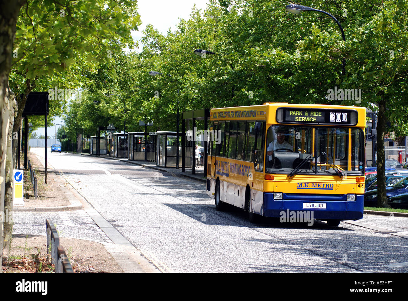 Milton keynes bus stop hi-res stock photography and images - Alamy
