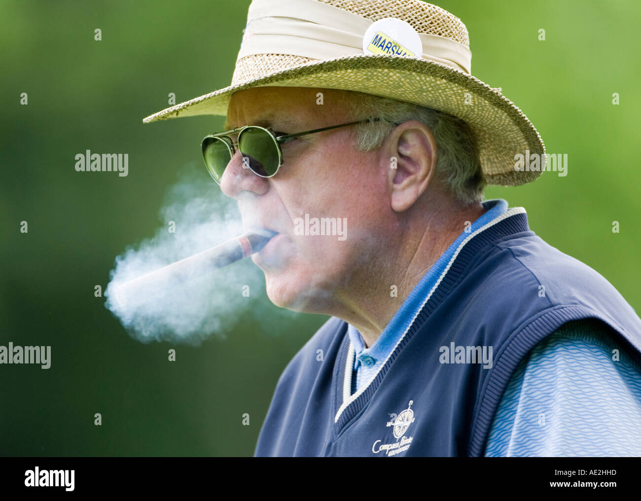 Smoking his cigar hi-res stock photography and images - Alamy