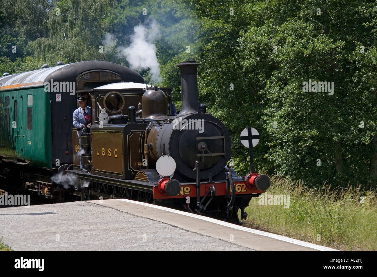 Ex LB and SCR Terrier No 662 'Martello' visiting the Spa Valley Railway ...
