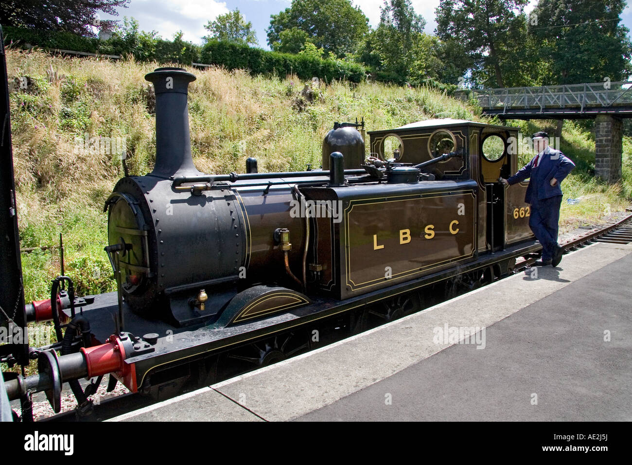 Ex LB and SCR Terrier No 662 'Martello' visiting the Spa Valley Railway ...