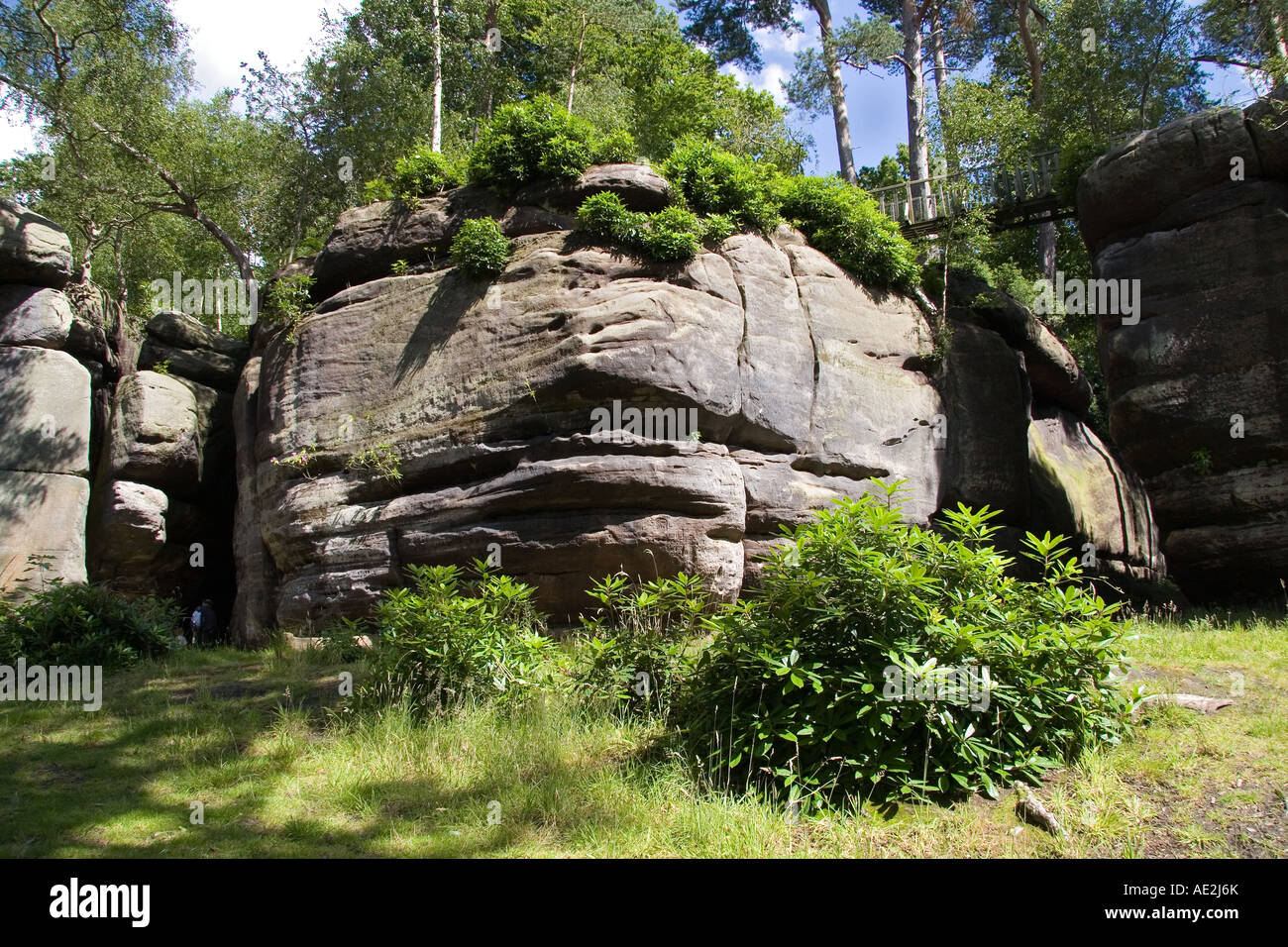 High Rocks near Tunbridge Wells Kent England Stock Photo - Alamy