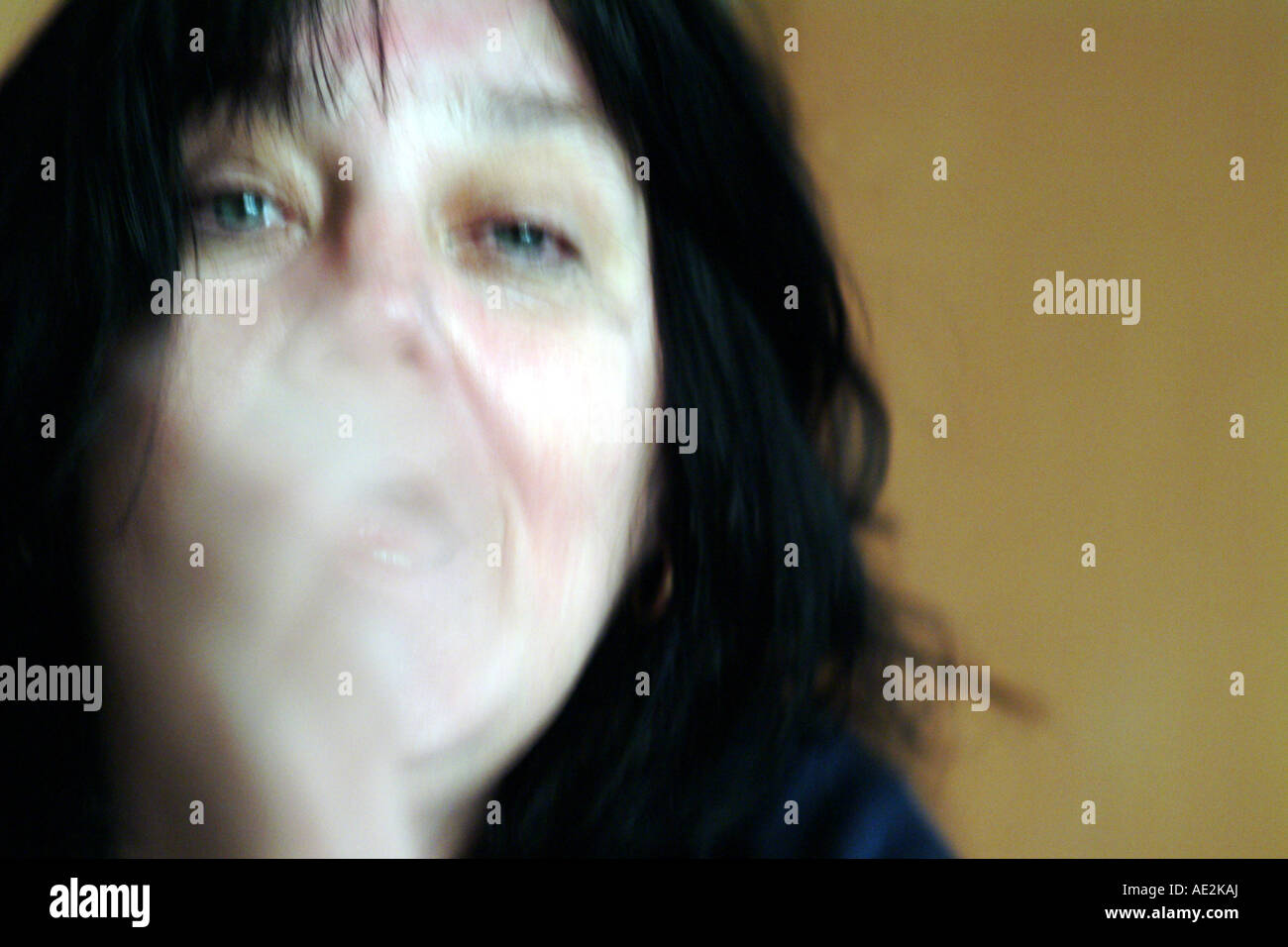 woman female forties fifties hungover alcohol drunk recovery colour ...