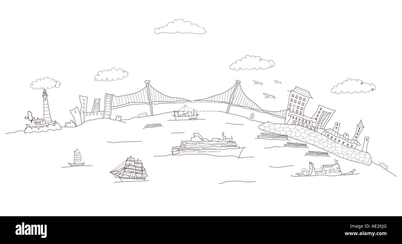 Ship across Cut Out Stock Images & Pictures - Alamy