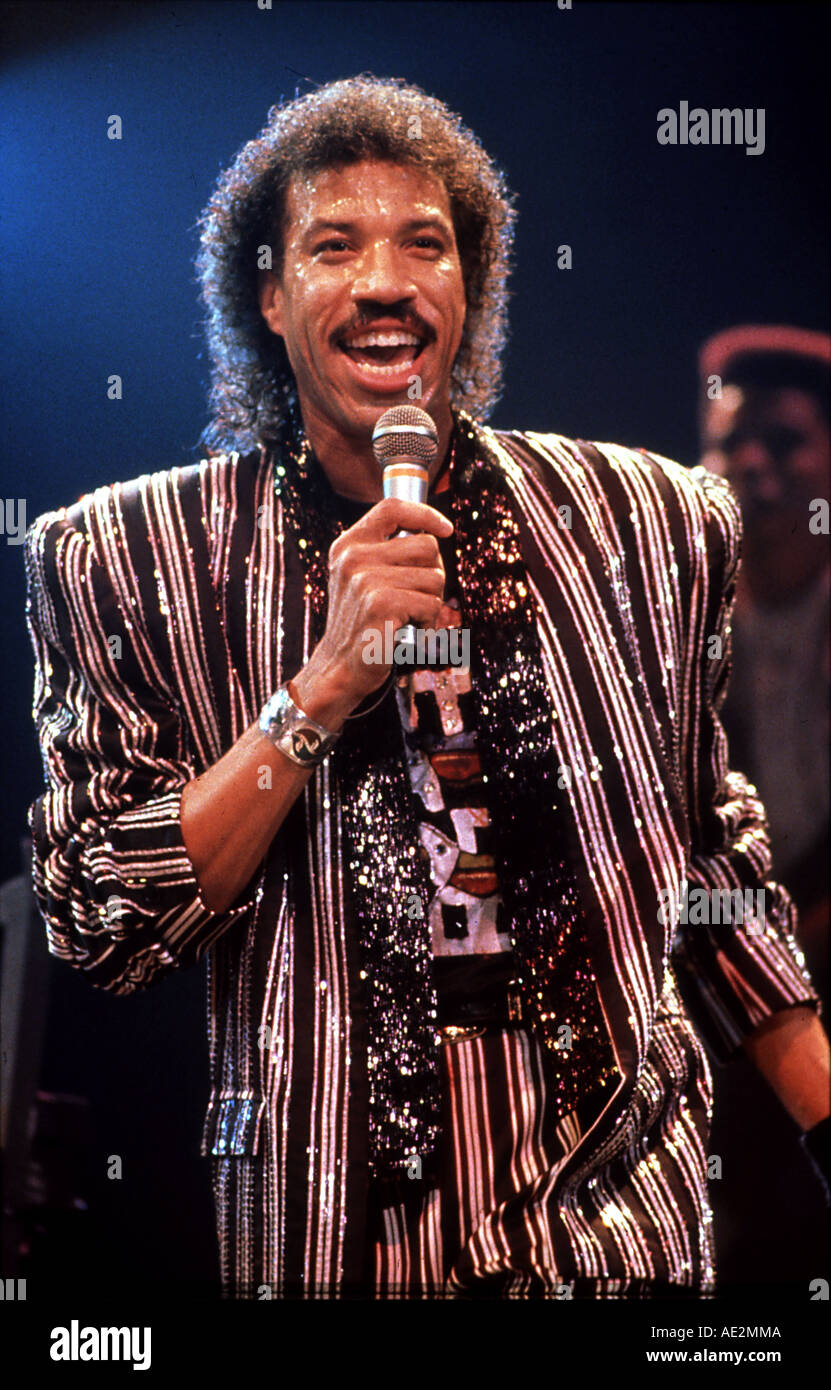 LIONEL RITCHIE American singer in 1996. Photo: Jeffrey Mayer Stock ...