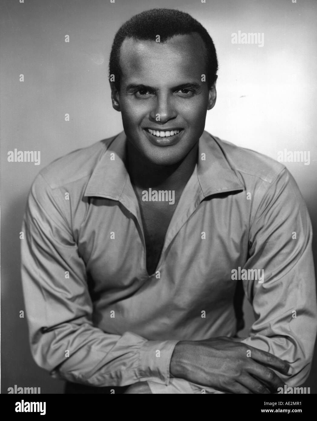 HARRY BELAFONTE American singer and actor about 1955 Stock Photo - Alamy