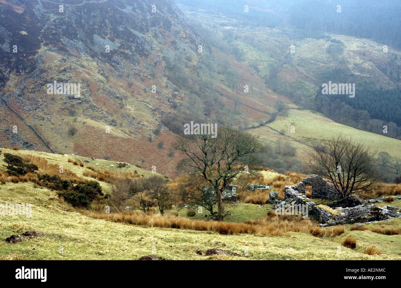 The rugged and rural landscape of North Wales Stock Photo - Alamy