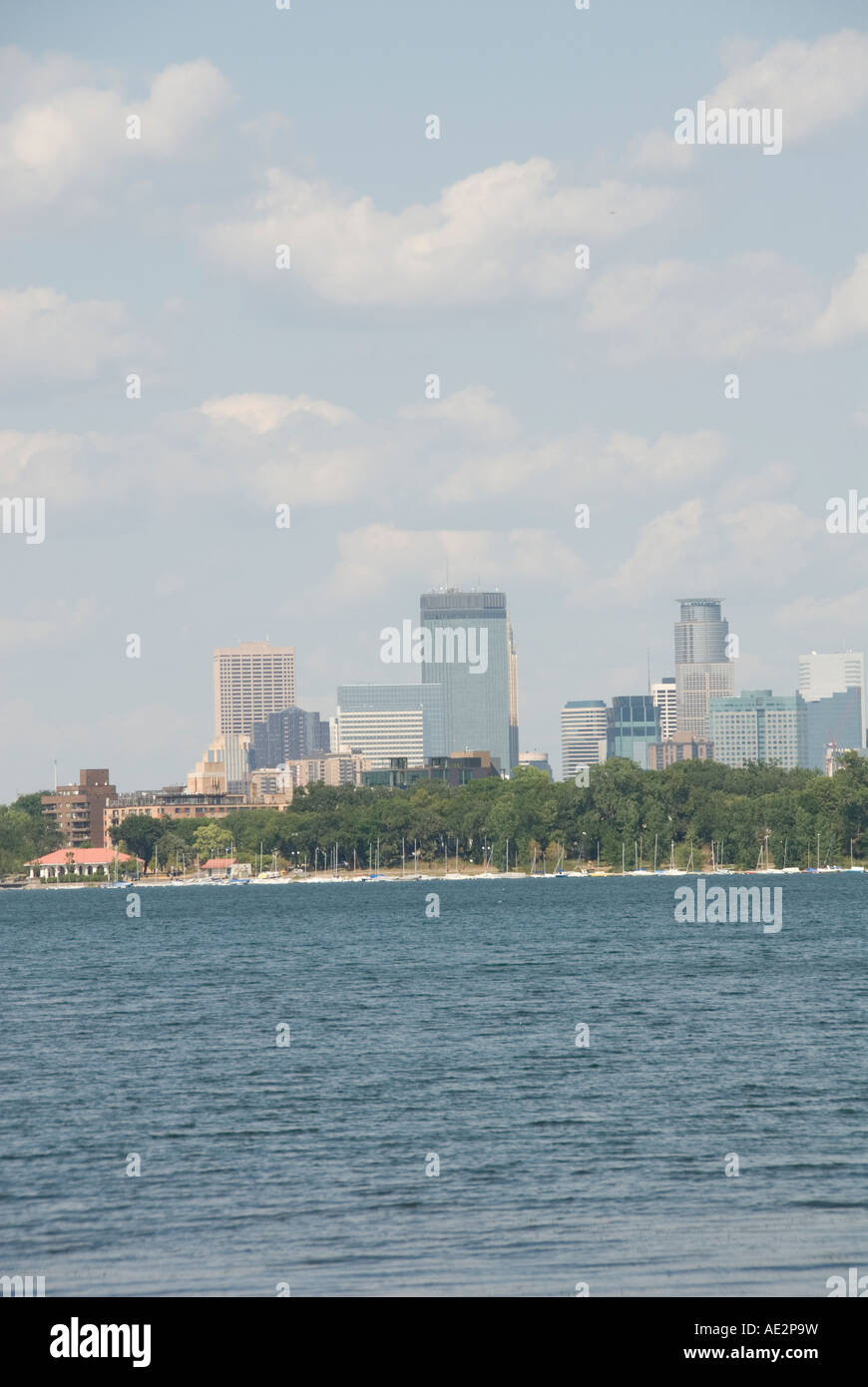 Minnesota Recreation at the south end of Lake Calhoun with the ...