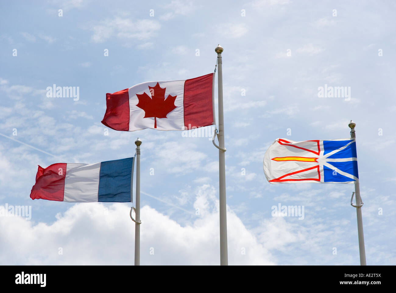 Newfoundland flag hi-res stock photography and images - Alamy