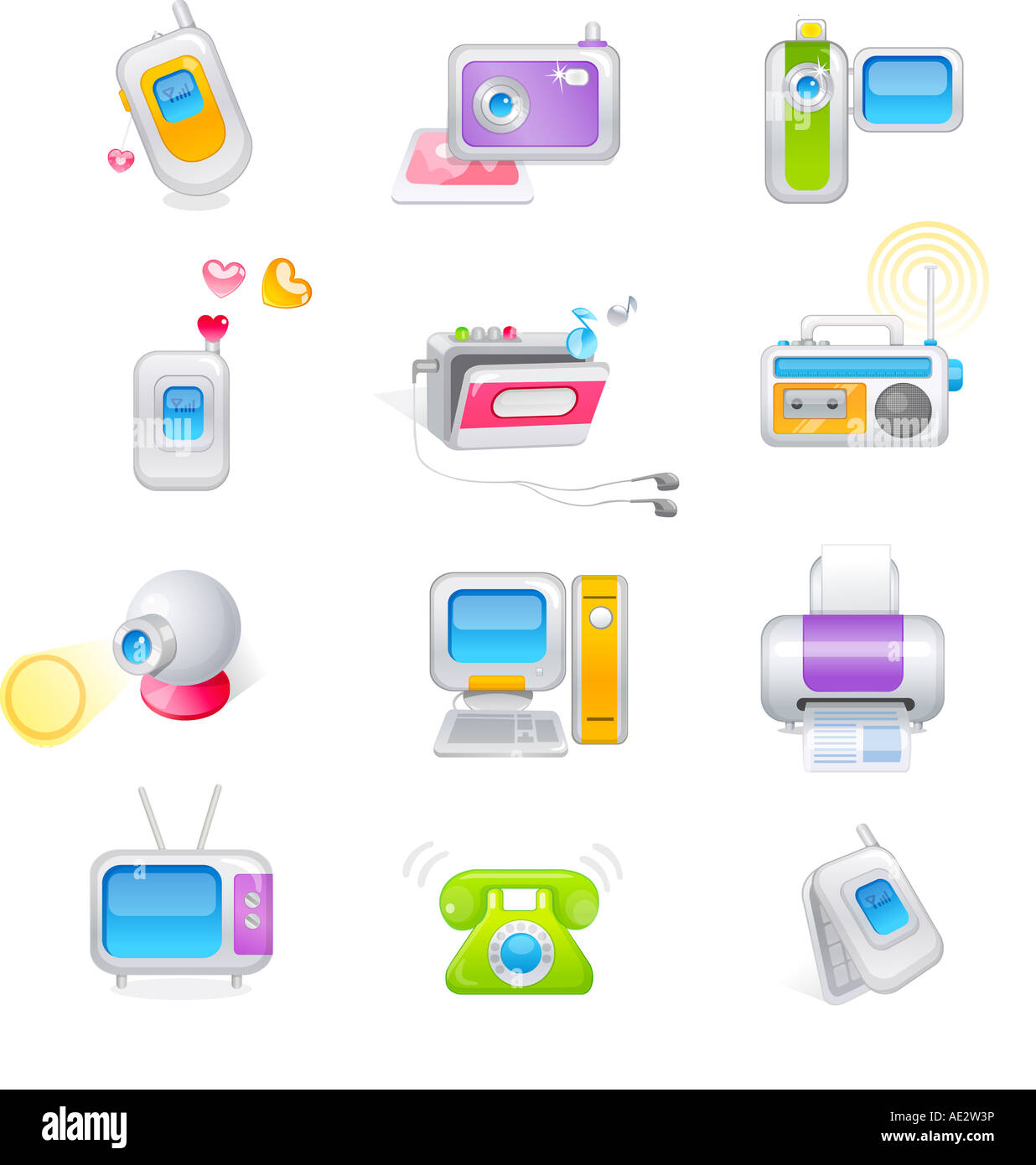 Various electronic gadgets Stock Photo - Alamy