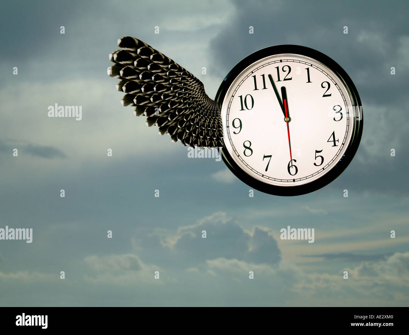 Time flies clock hi-res stock photography and images - Alamy