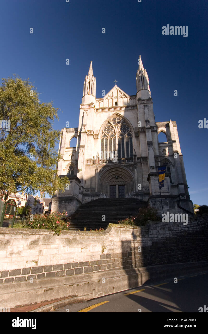the gothic revival cathedral of st paul's in dunedin new zealand Stock ...