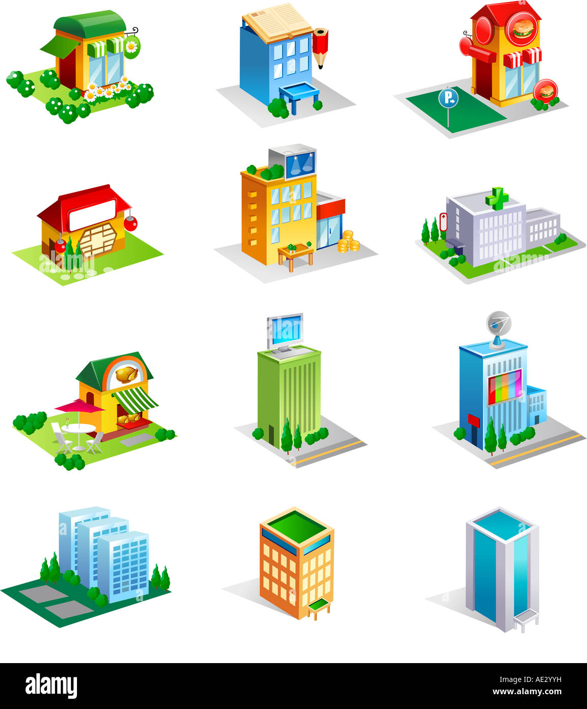 Different types of public building architecture hi-res stock ...