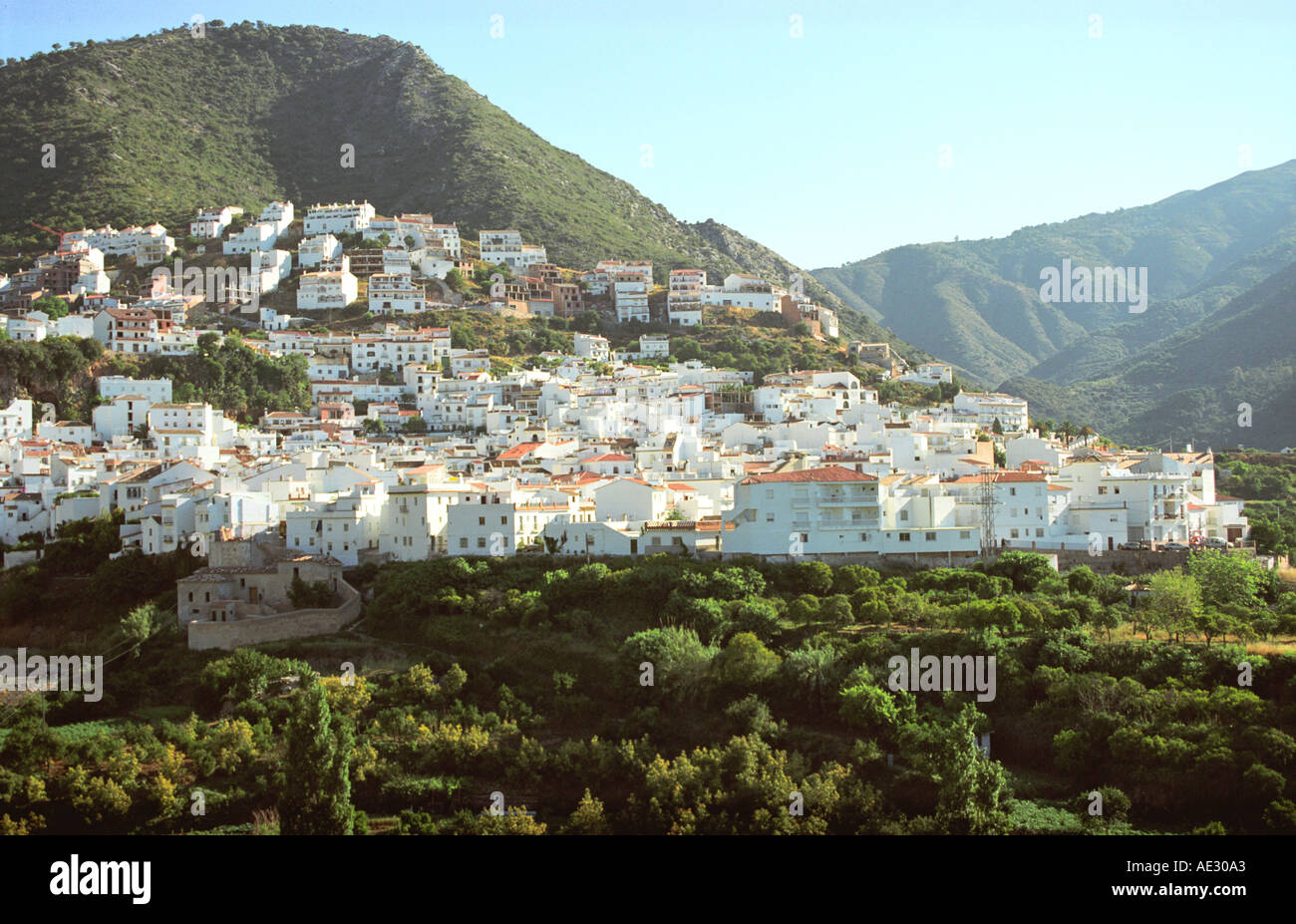 Ojen white villages Spain Stock Photo - Alamy