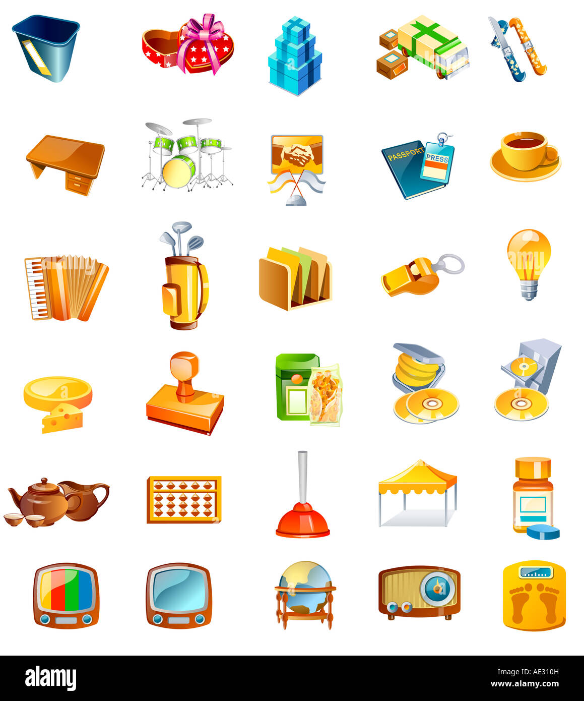 Different types of objects Stock Photo - Alamy