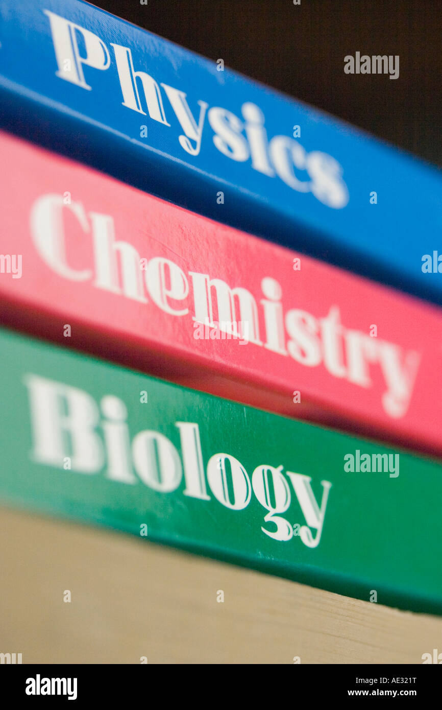 School Science textbooks (1 Stock Photo - Alamy