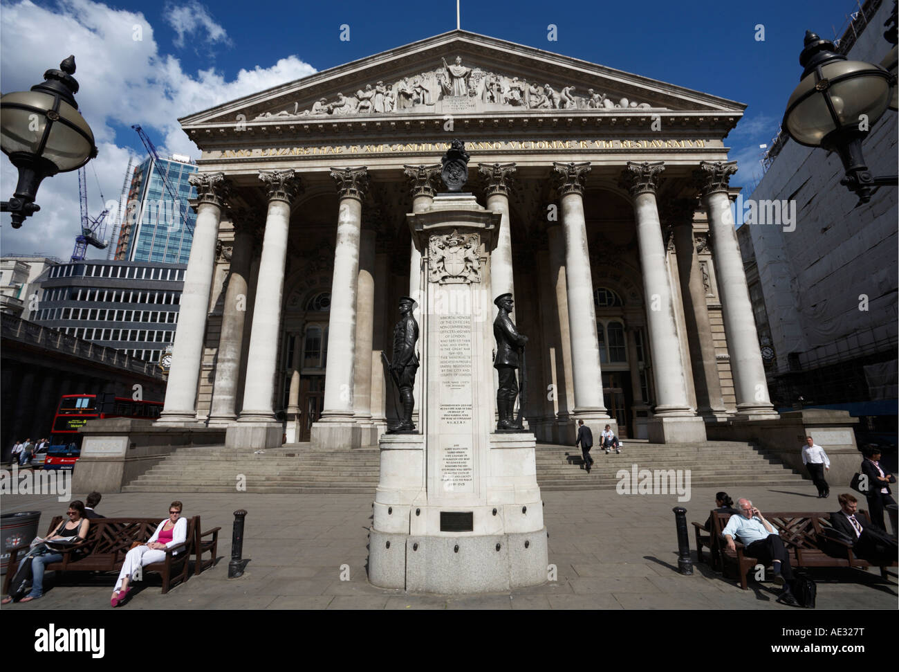 Royal Exchange London England Stock Photo - Alamy