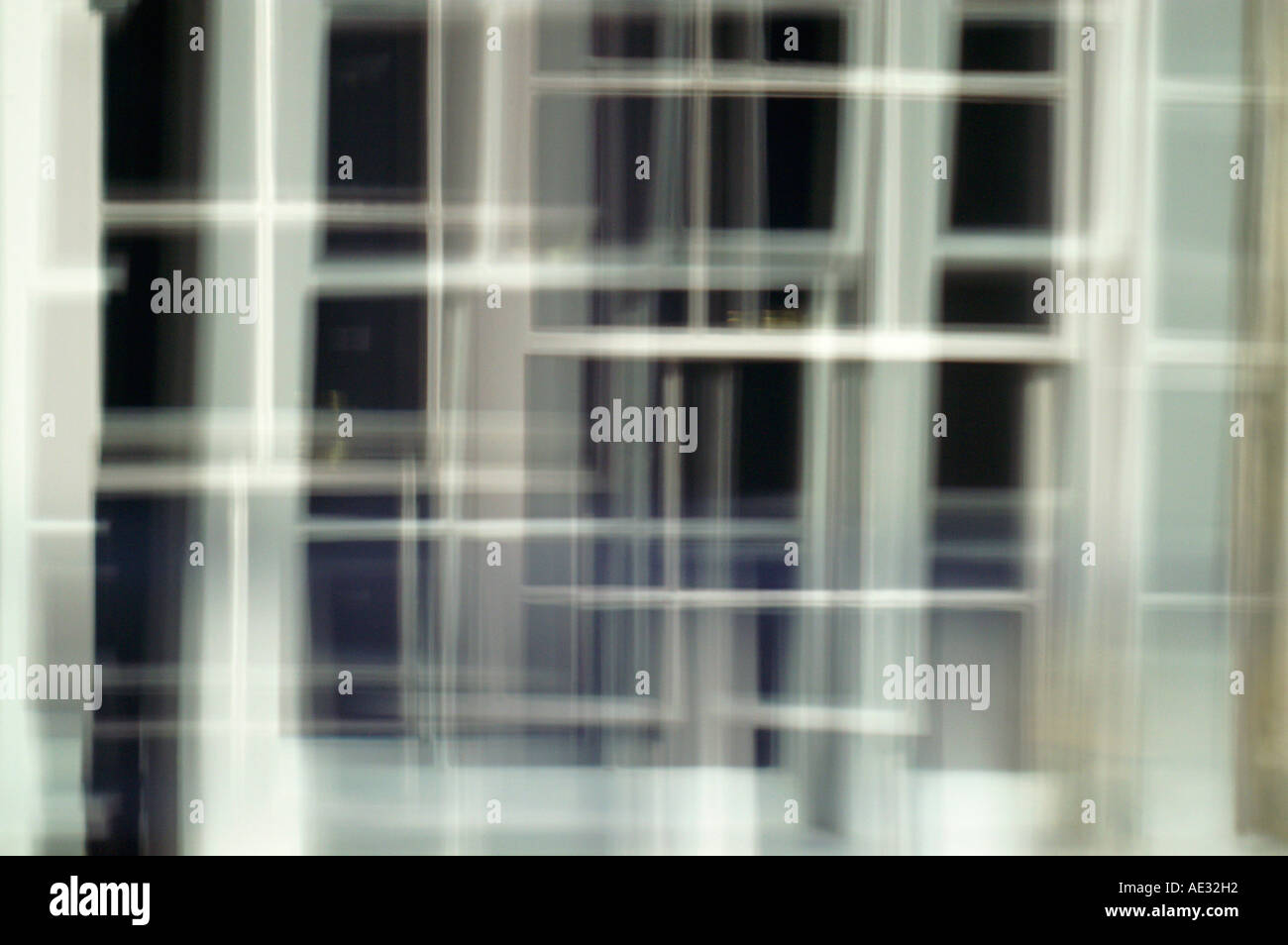 Multiple reflection of tiled window Stock Photo - Alamy