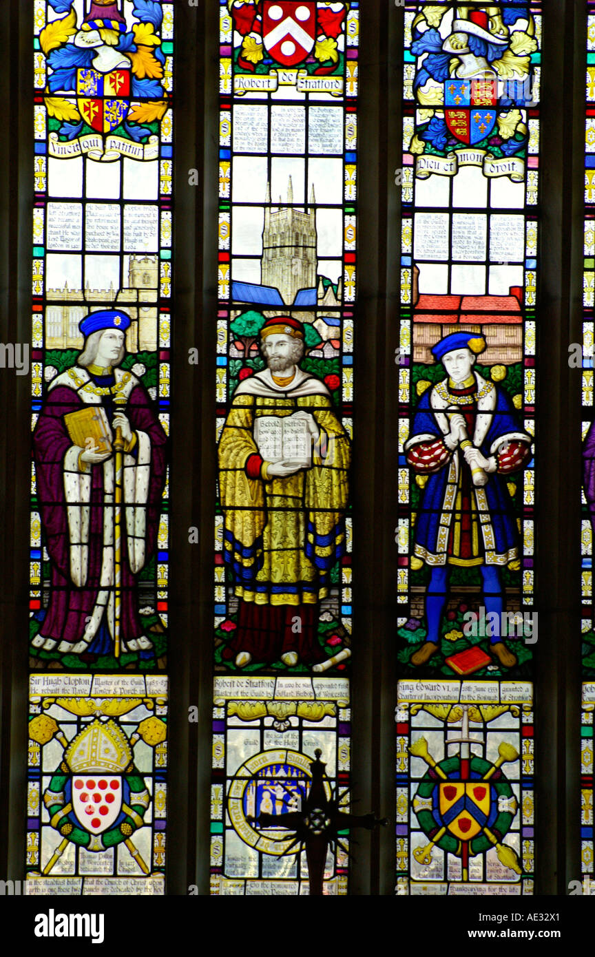 Vitrage church window in Stratford upon Avon Stock Photo - Alamy