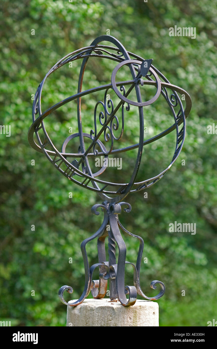 Sundial sculpture from a public city park Stock Photo - Alamy