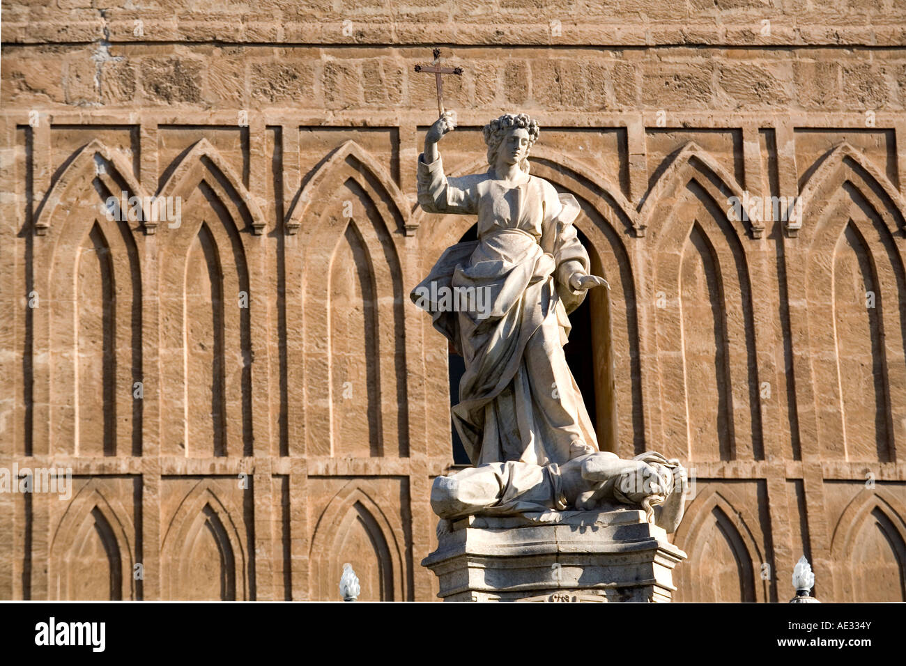 Statue of Santa Rosalia Palermo Sicily Stock Photo - Alamy