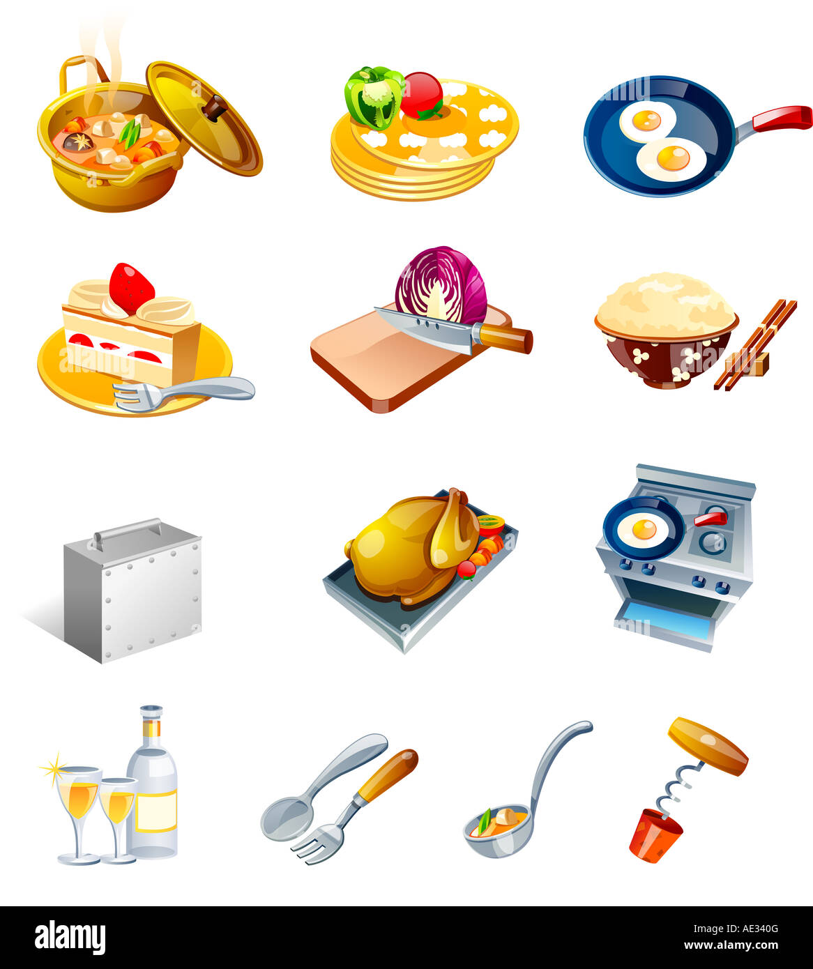 Different types of food favors Stock Photo - Alamy