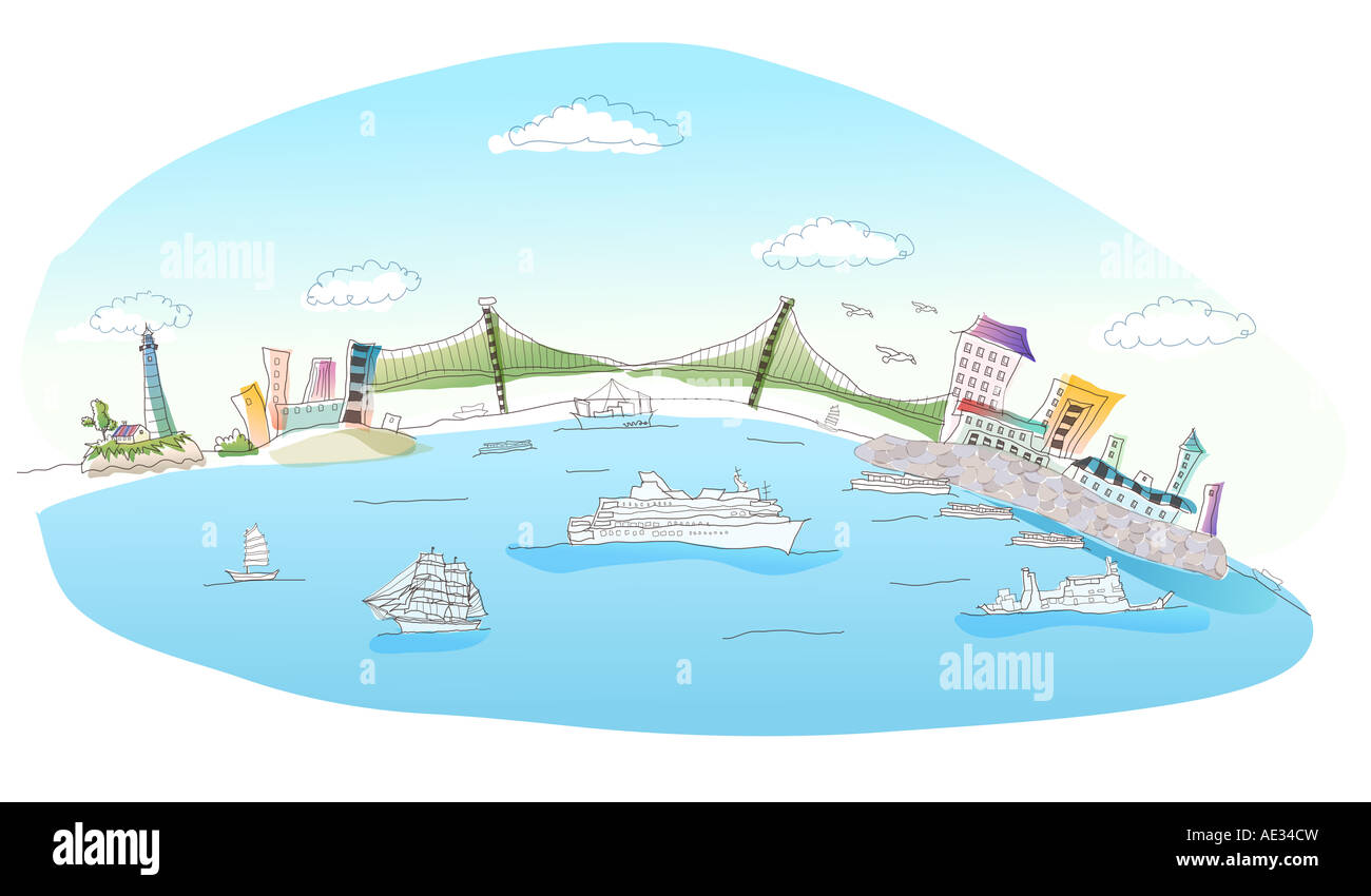 Ship across Cut Out Stock Images & Pictures - Alamy