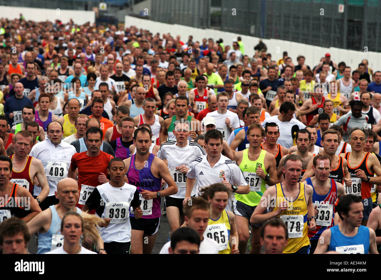 Silverstone 10km marathon race Stock Photo - Alamy