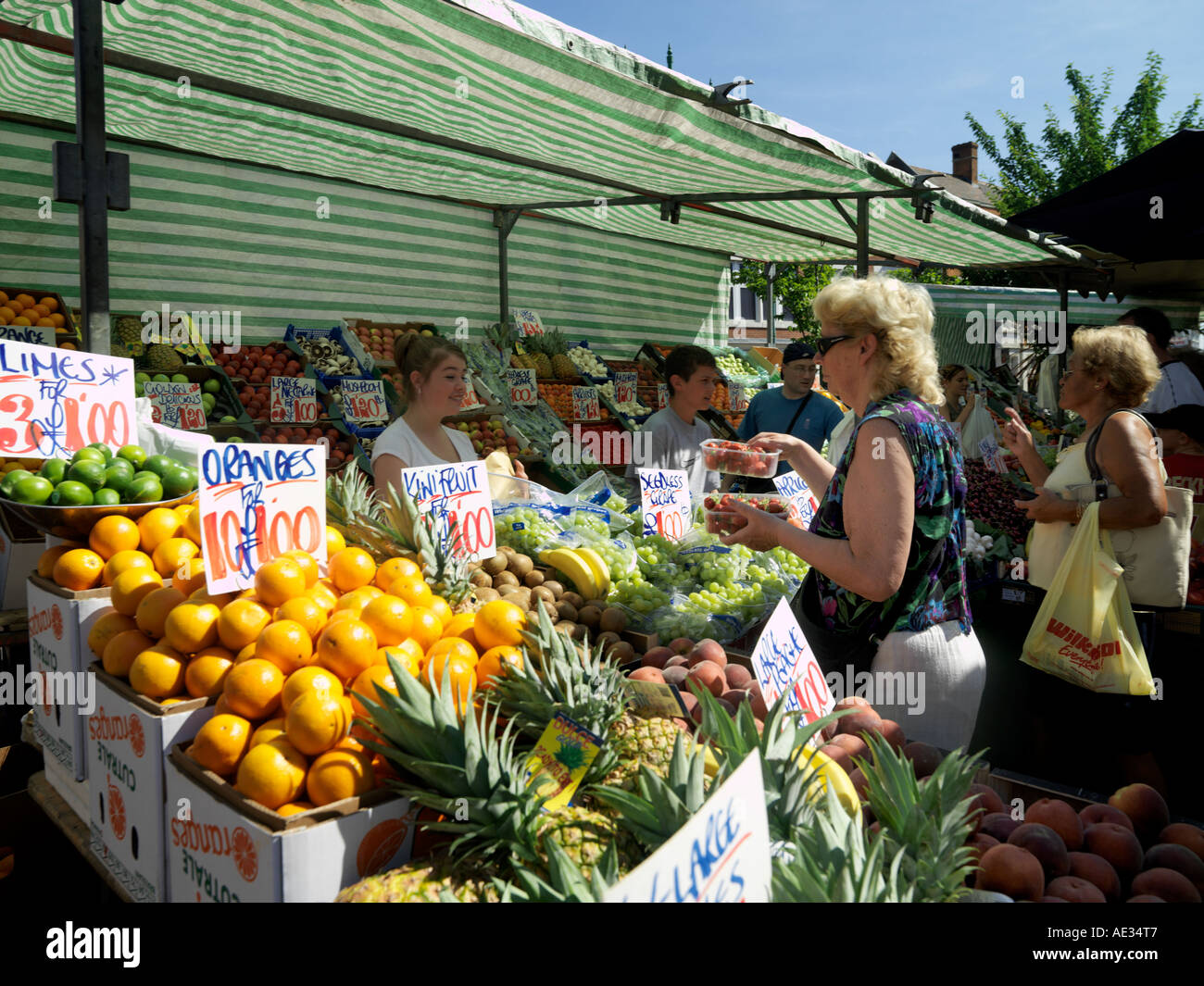 Epsom Surrey England Vegetable Market Selling Fruit and Vegetables ...