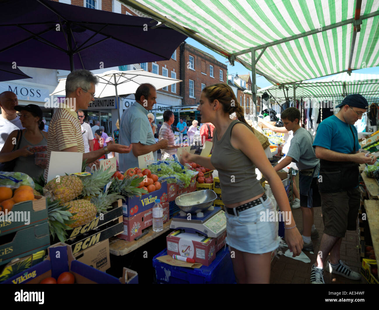 Epsom Surrey England Vegetable Market Selling Fruit and Vegetables ...