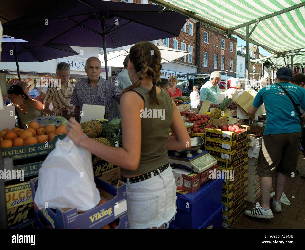 Epsom Surrey England Vegetable Market Selling Fruit and Vegetables ...