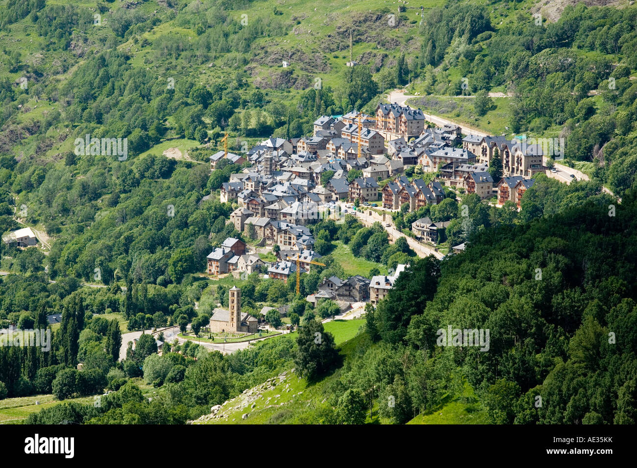 aerial view of taull Stock Photo - Alamy